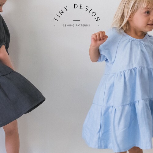 EASY FUN Dress PDF Sewing Pattern / Smock Dress / Newborn to - Etsy ...