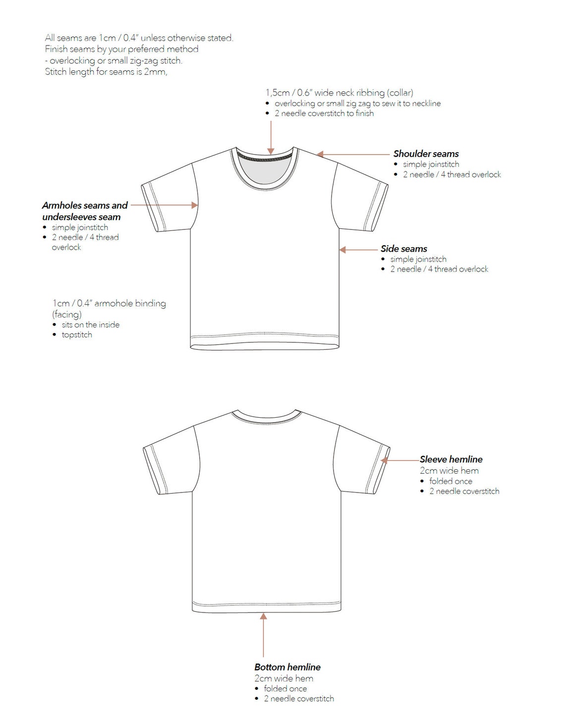 Boxy T-shirt Sewing Pattern / Knit T-shirt PDF Pattern for - Etsy