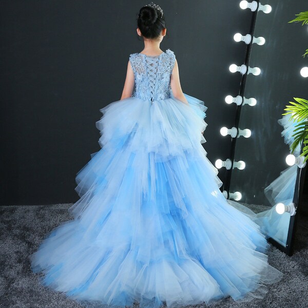 Kids Light Blue Prom Dress - Etsy