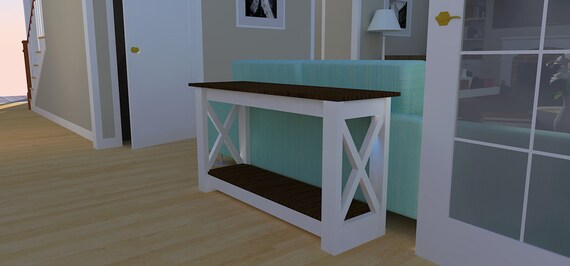 Woodworking PLANS for Console Table | Etsy