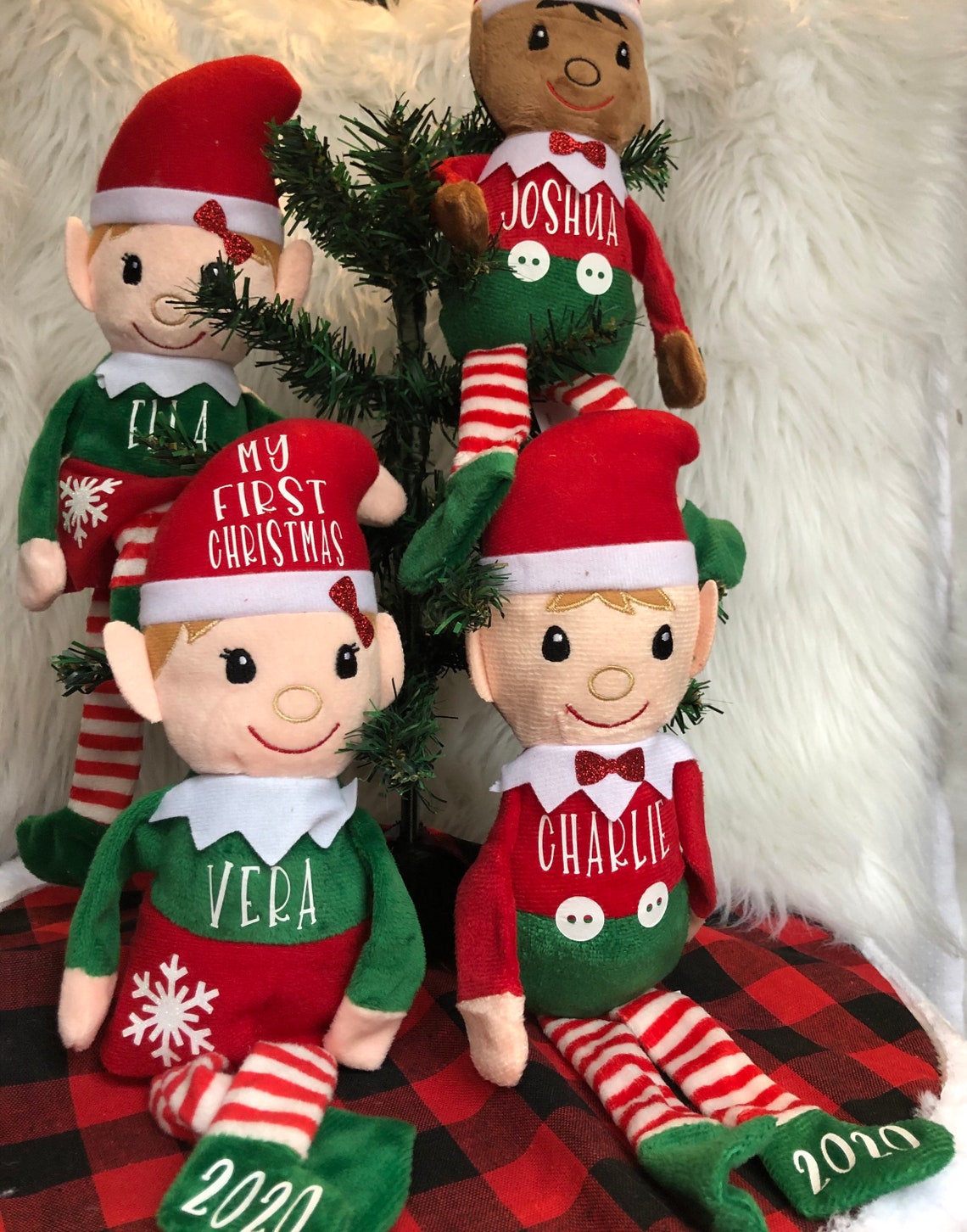 Personalized Christmas Elves//plush Elf//stocking - Etsy