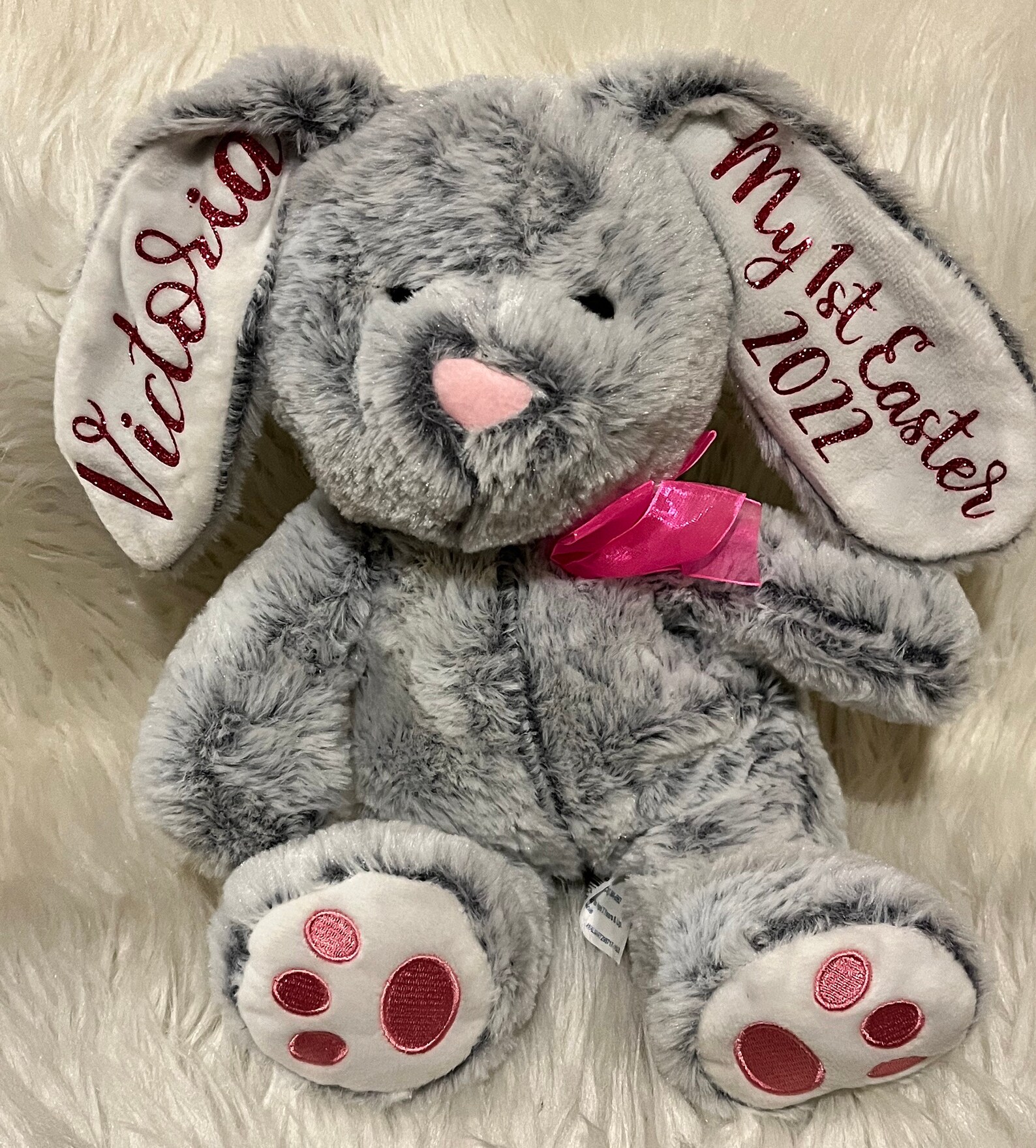 Personalized Easter Bunny Plush //custom Easter - Etsy
