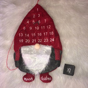 Gnome Advent Calendar//christmas Countdown//calendar//christmas Gnome ...