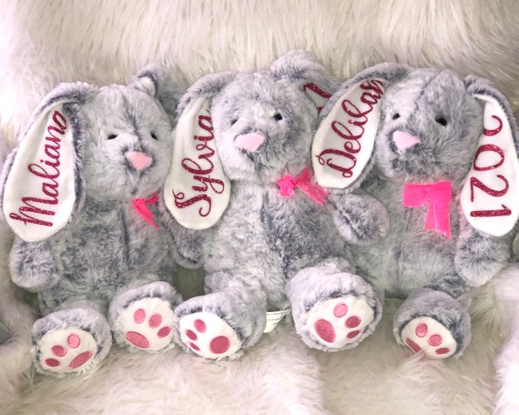 Personalized Easter Bunny Plush //custom Easter - Etsy
