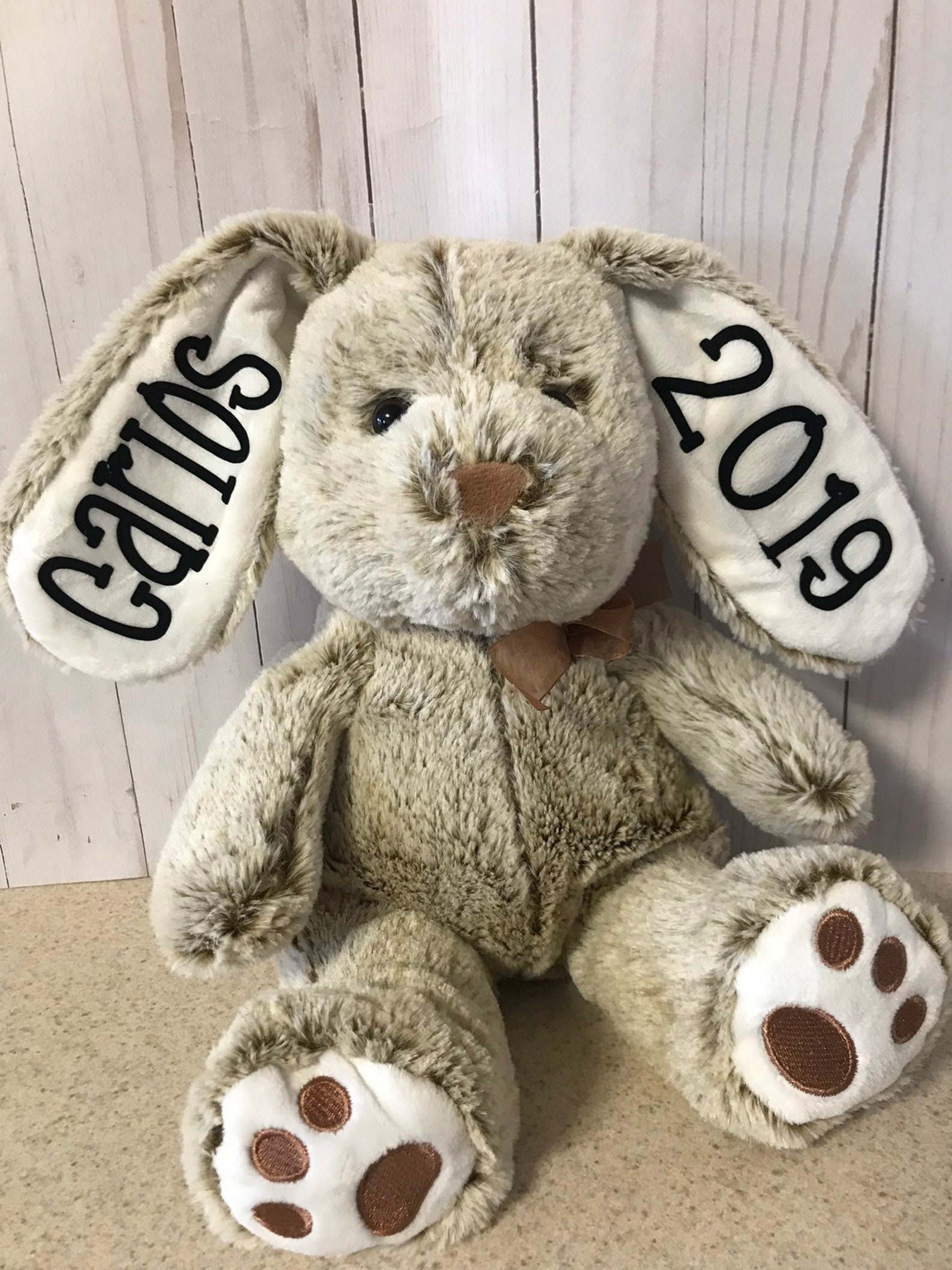 Personalized Easter Bunny Plush //Custom Easter | Etsy
