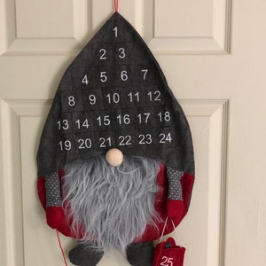 Gnome Advent Calendar//christmas Countdown//calendar//christmas Gnome ...