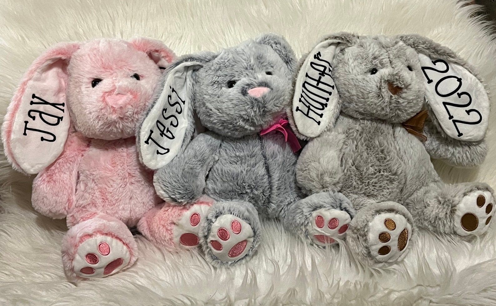 Personalized Easter Bunny Plush //custom Easter - Etsy