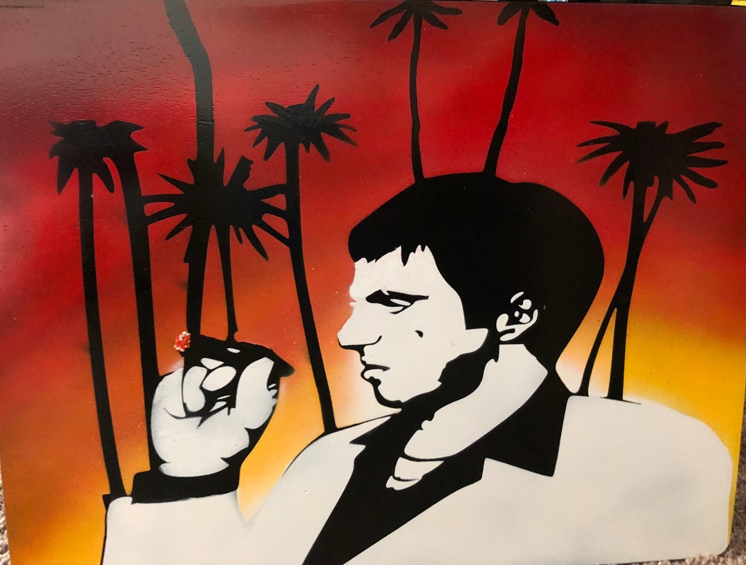 Scarface Folding Tray Table - Etsy