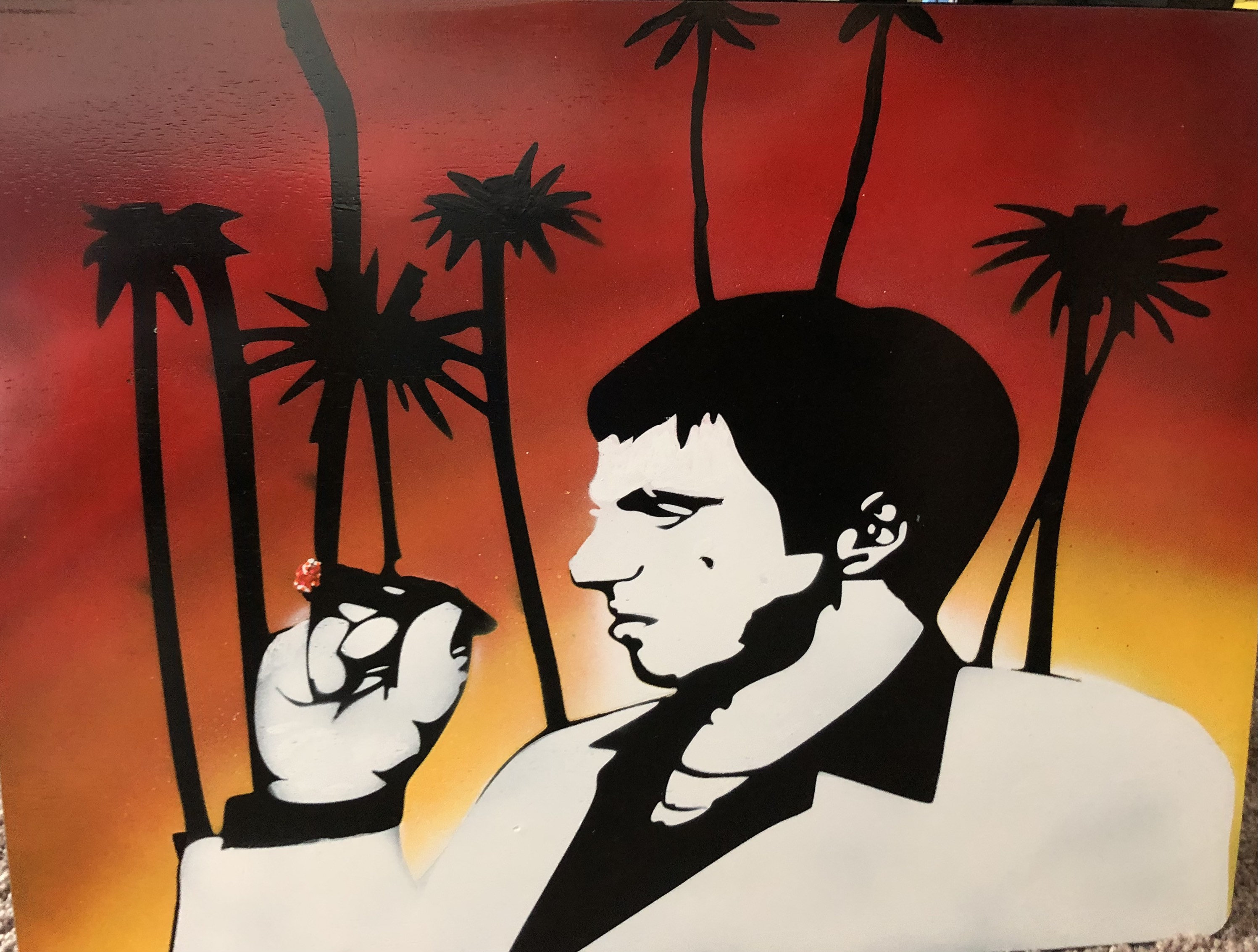 Scarface Folding Tray Table - Etsy