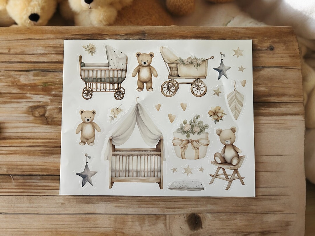 Baby Scrapbook Sticker, Pregnancy Scrapbook Stickers, Pregnancy Planner ...