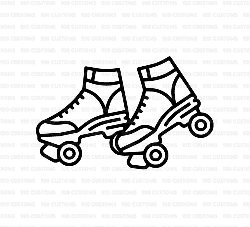 Customizable Roller Skates SVG Digital Download - Etsy