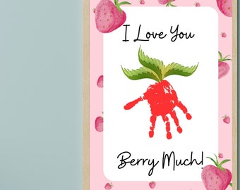 Mother's Day Craft Handprint Craft Toddler - Etsy