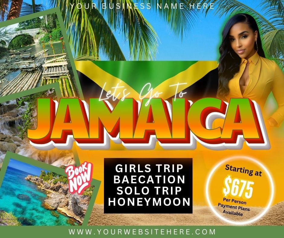 Editable Jamaica Travel Template - Etsy