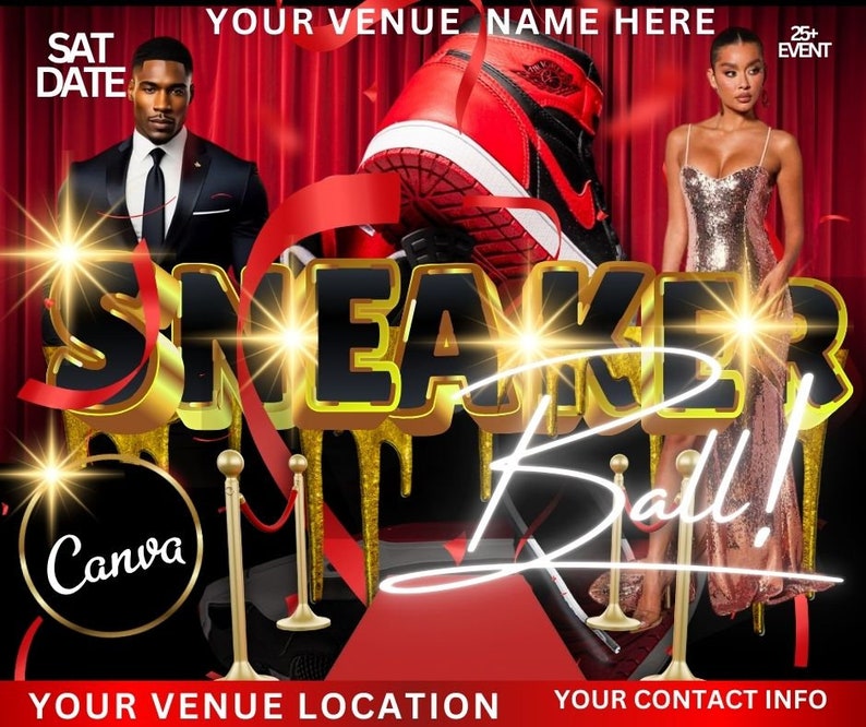 Sneaker Ball Editable Template - Etsy