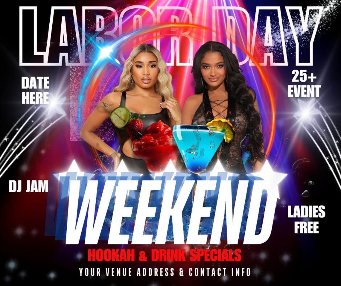 Editable Labor Day Flyer Template - Etsy