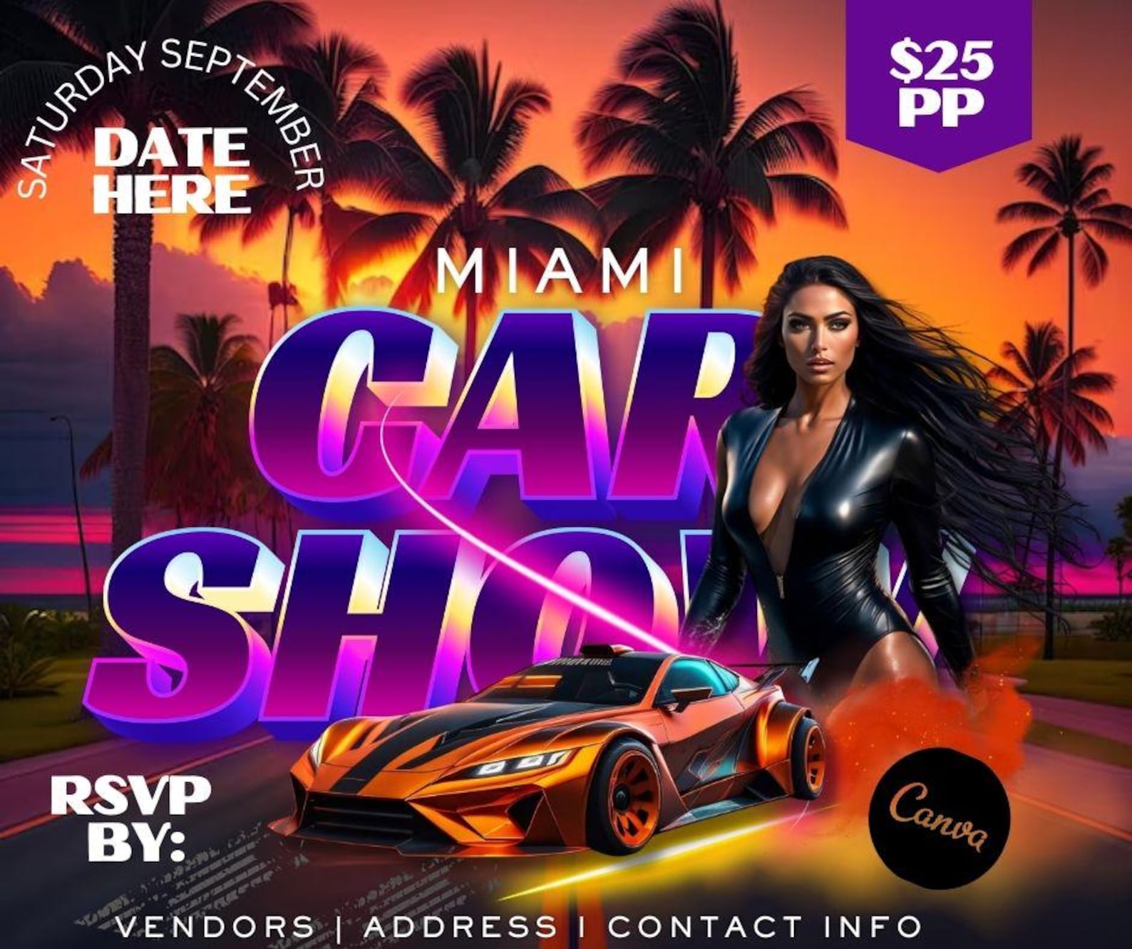 Editable Car Show Template - Etsy