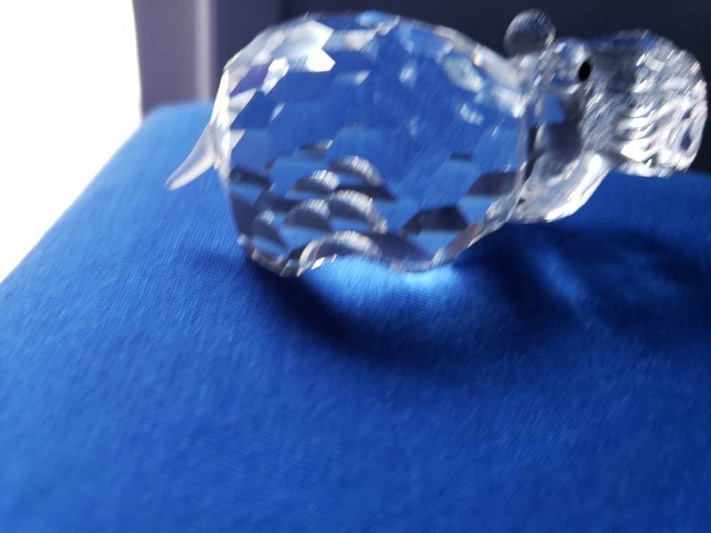 Swarovski Crystal Figurine Hippo With Original Box and COA - Etsy