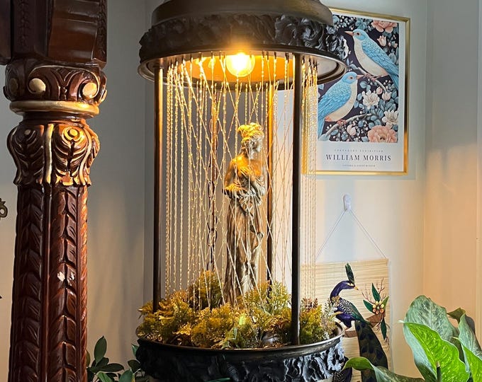 Vintage Oil Rain Lamp: Rare Metal Kinetic Hanging Lamp, USA Made - Etsy