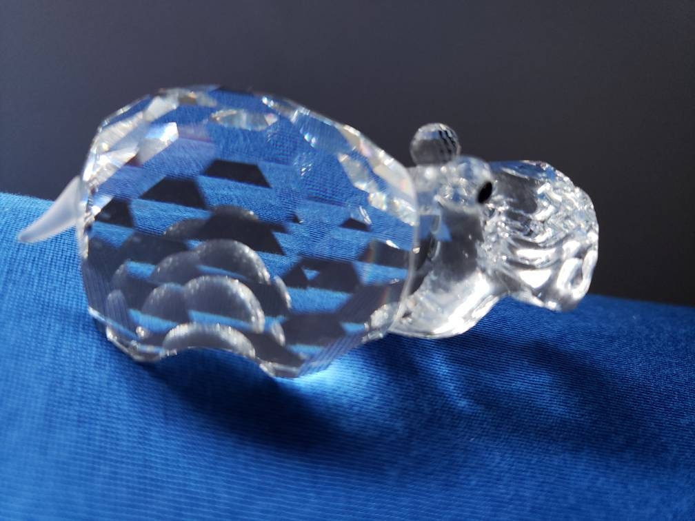 Swarovski Crystal Figurine Hippo With Original Box and COA - Etsy