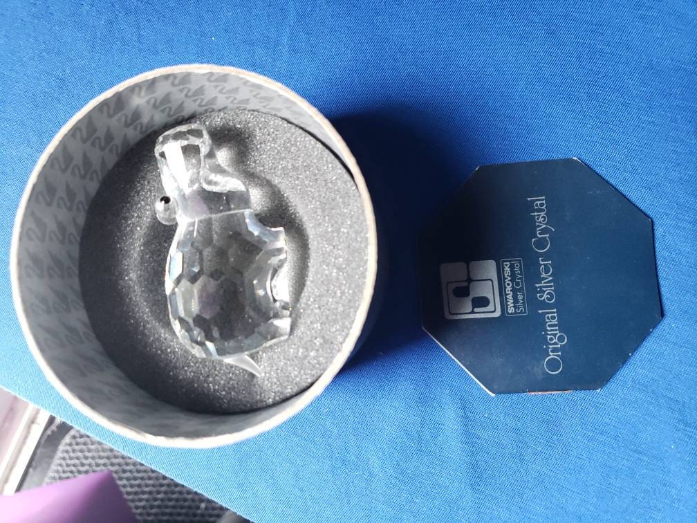 Swarovski Crystal Figurine Hippo With Original Box and COA - Etsy