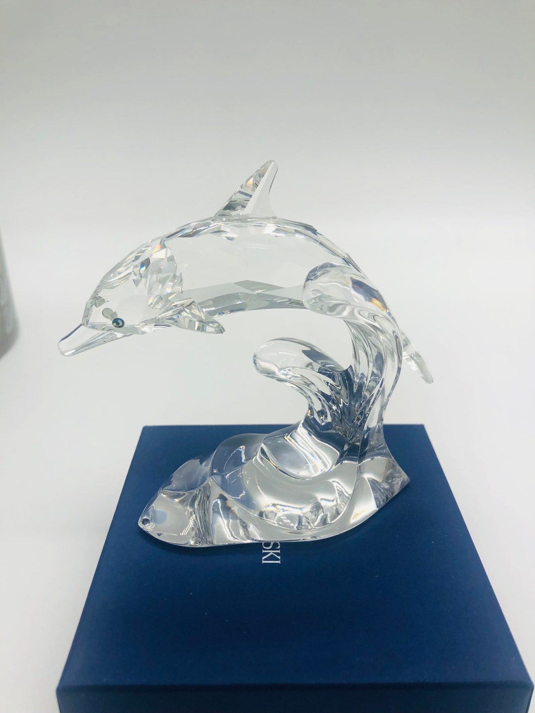 Swarovski Crystal Figurine Baby Dolphin 190365 New in Box - Etsy