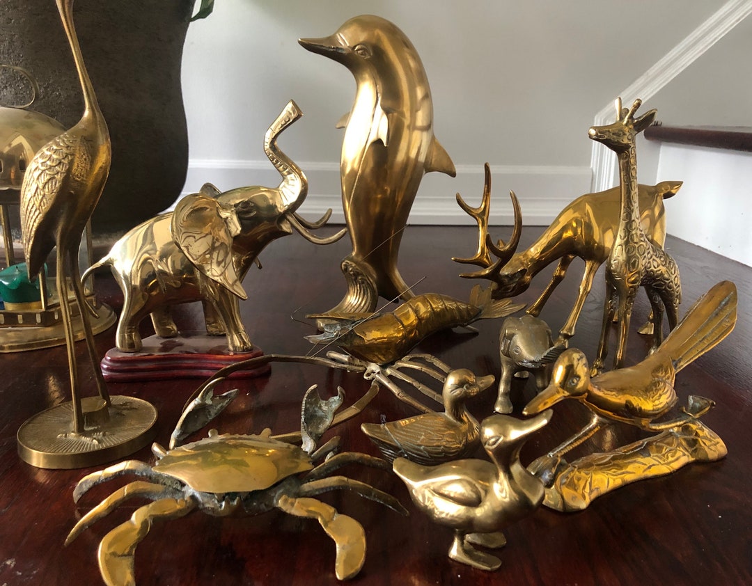 Vintage Animal Brass Figurines Priced Individually - Etsy