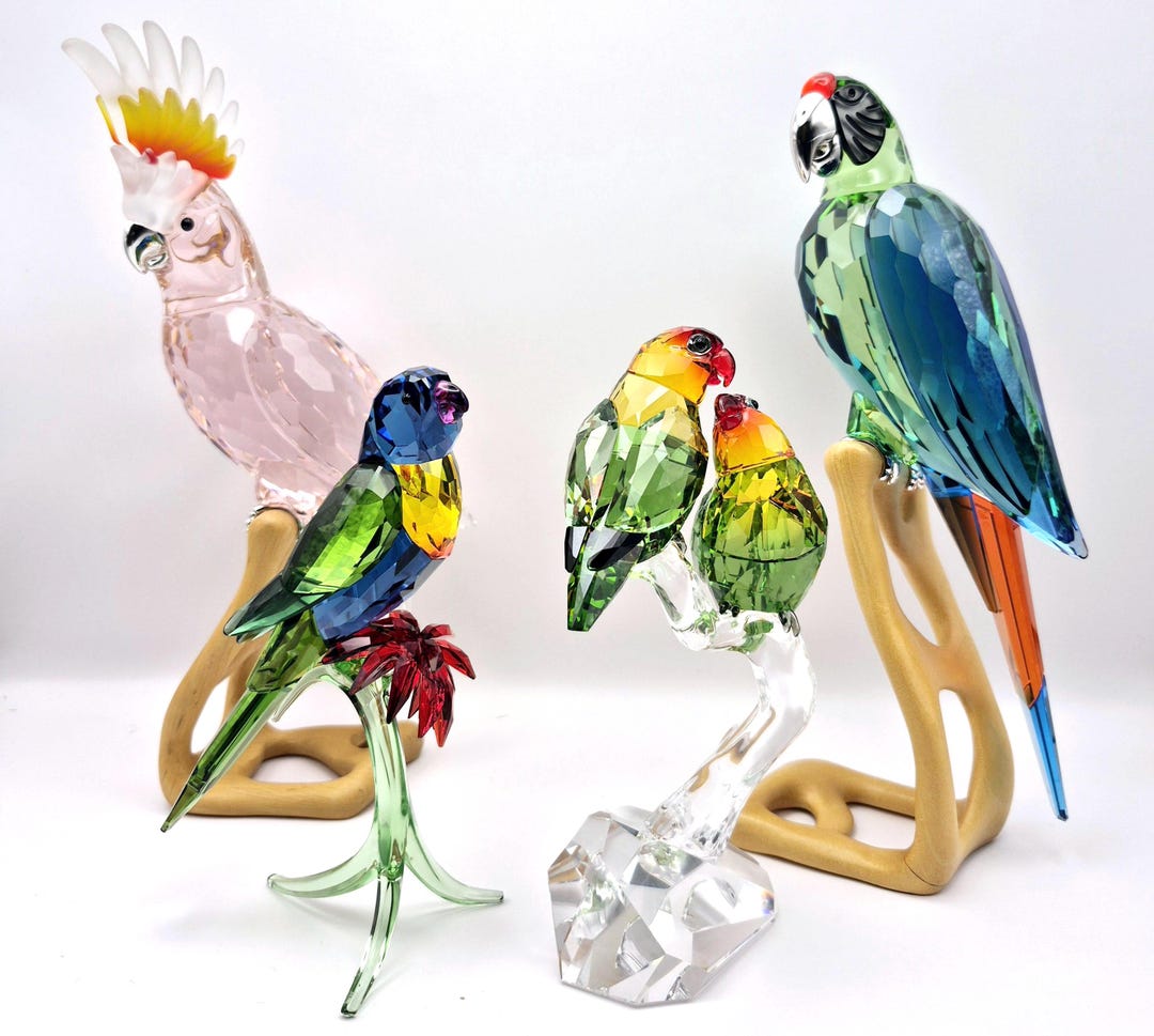 Priced Individually Swarovski Rainbow Lorikeet,cockatoo,love Birds ...