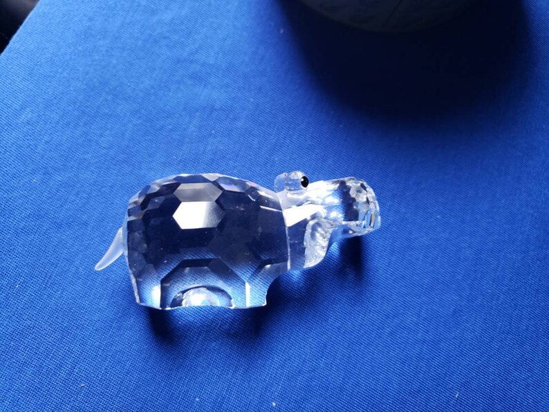 Swarovski Crystal Figurine Hippo With Original Box and COA - Etsy