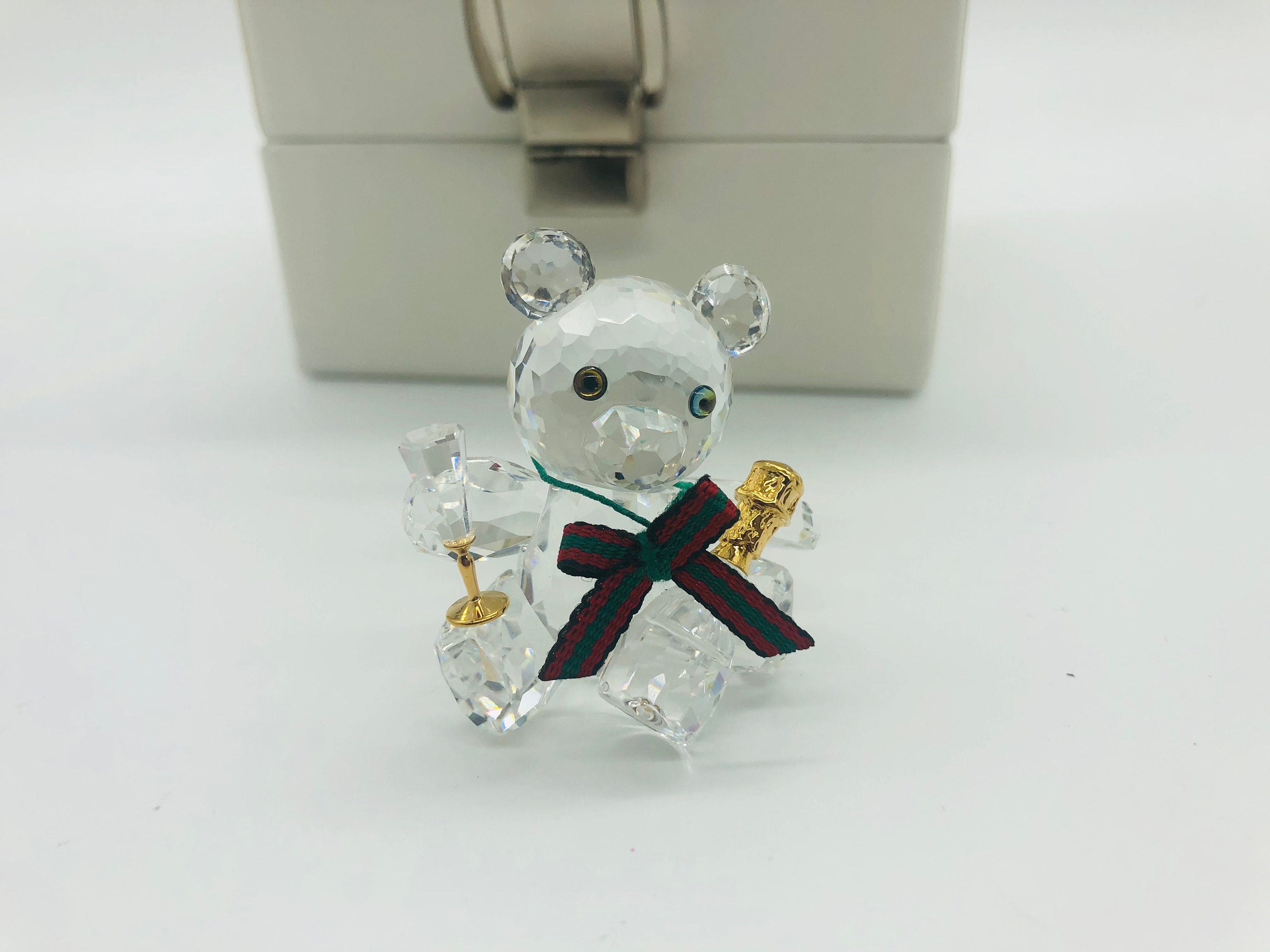 Swarovski Kris Bear With Champagne Bottle and Flute New in Box - Etsy
