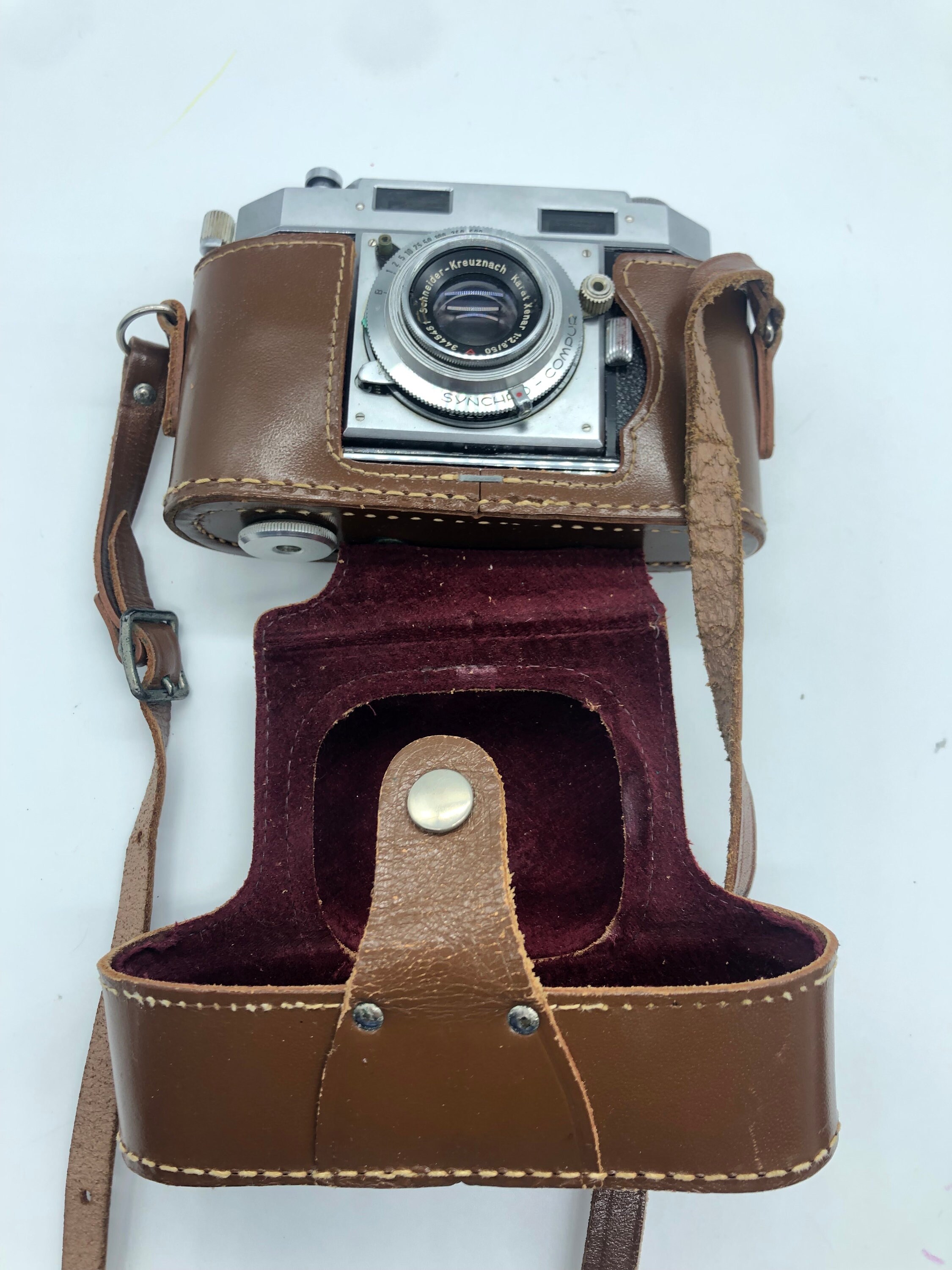 Vintage Ansco Karomat Schneider Karat Xenar 50mm F2.8 Bellows Camera ...
