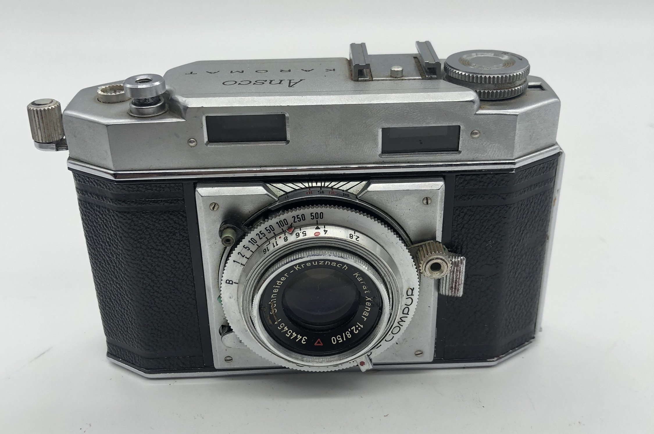 Vintage Ansco Karomat Schneider Karat Xenar 50mm F2.8 Bellows Camera ...