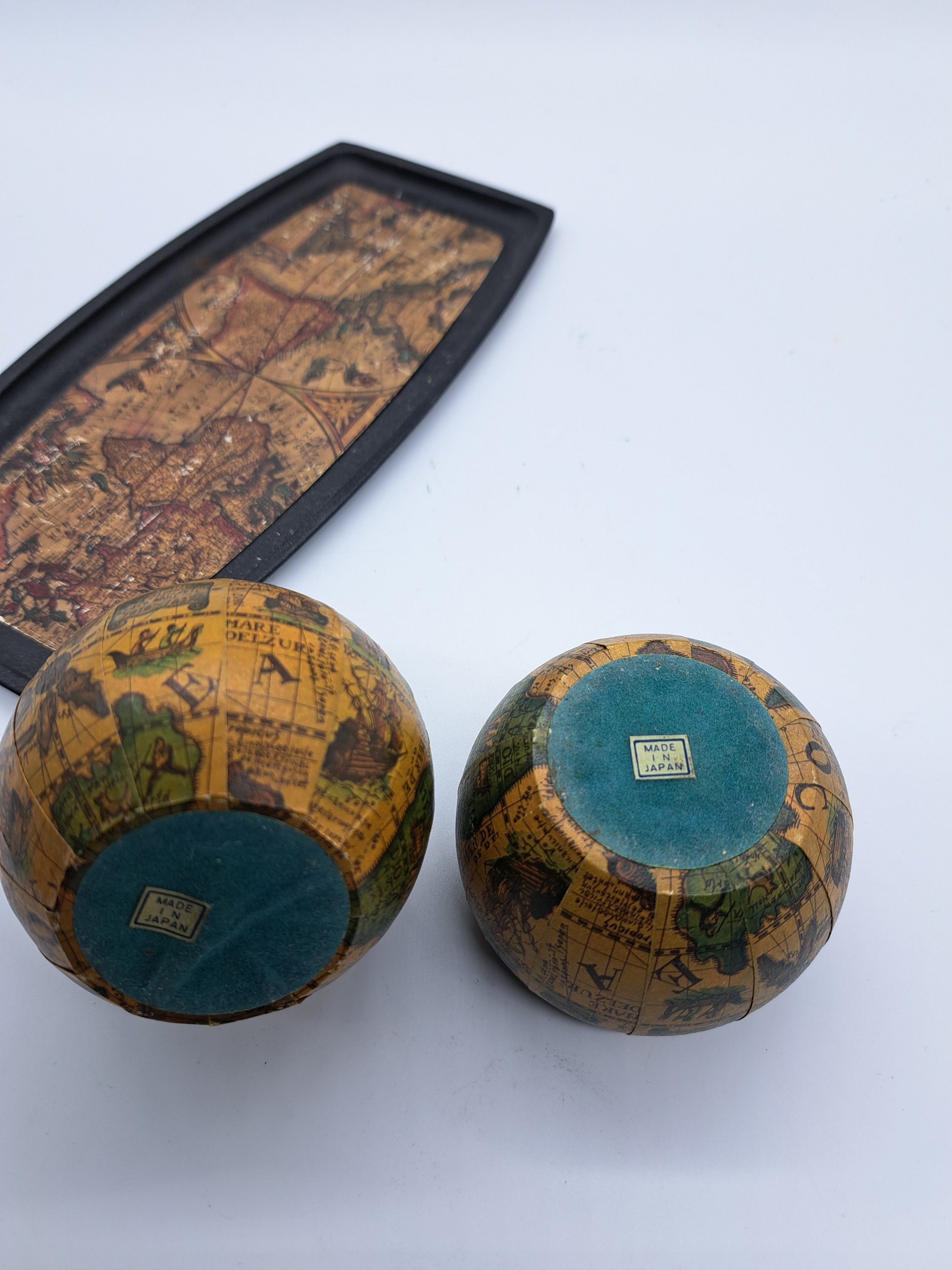 Vinatage Rare World Map Lighter and Ash Tray With Tray Made in Japan - Etsy