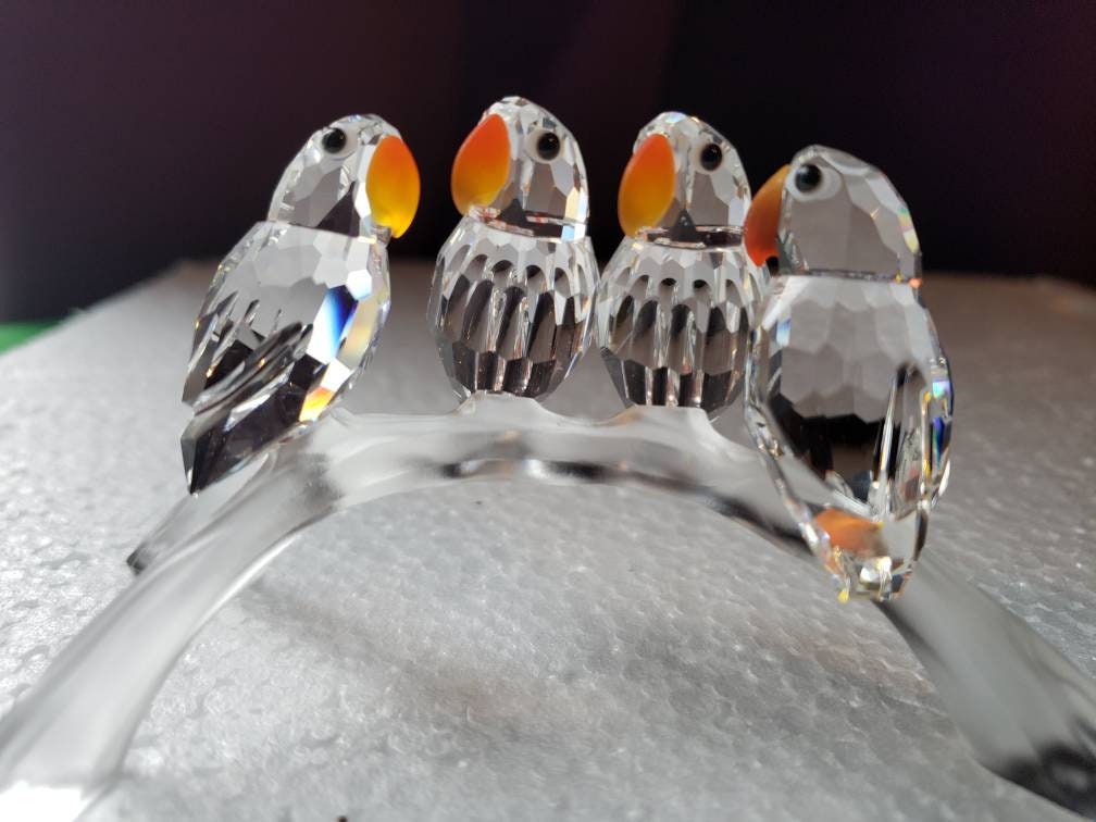 Swarovski Crystal Love Birds W/ Original Box and COA - Etsy
