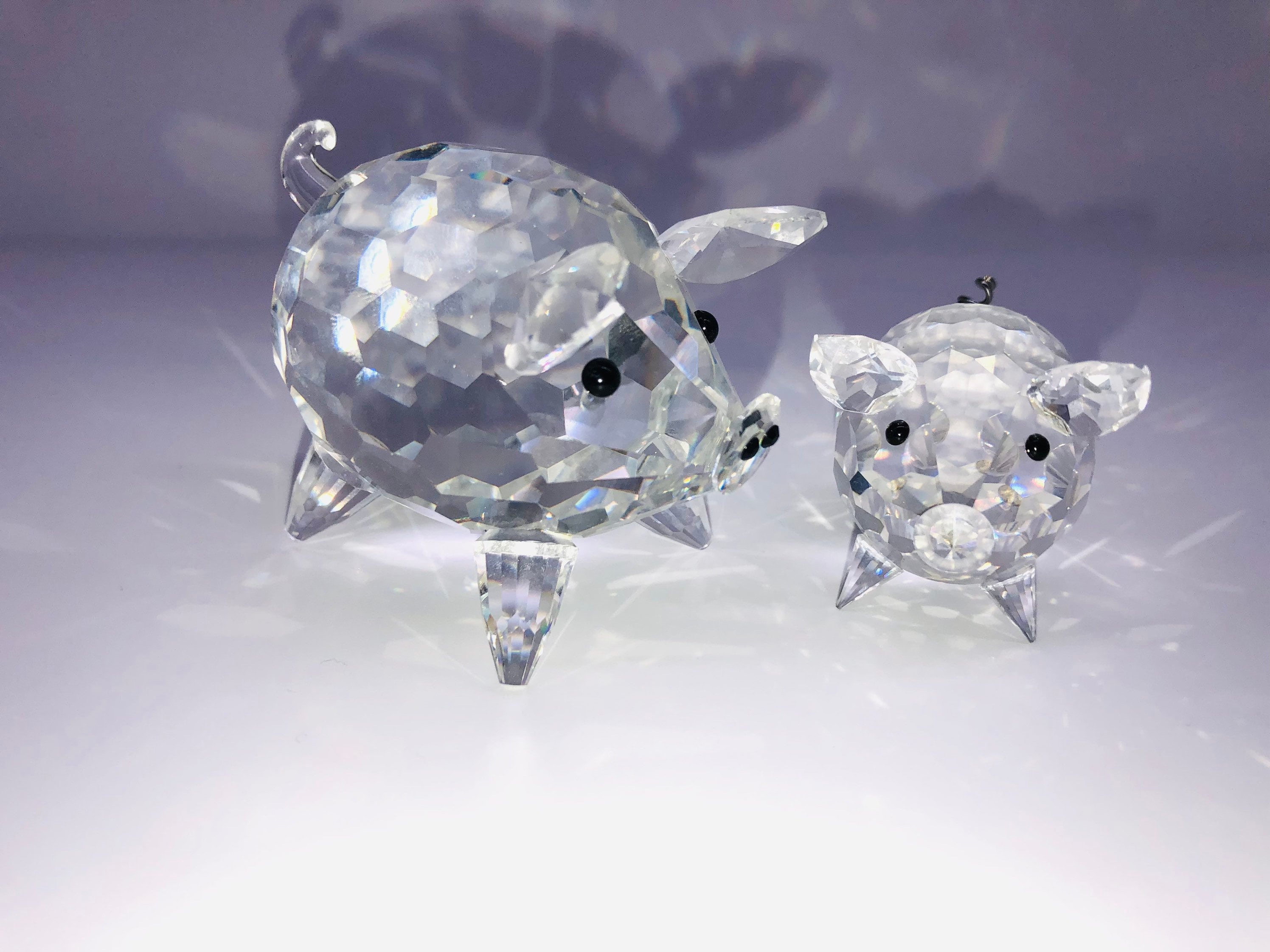 Swarovski Crystal Pig Set - Etsy