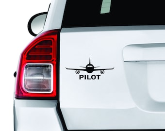 Hearth Airplane Aviation Pilot Decal Sticker | Etsy