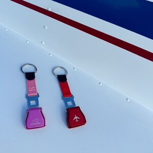 Aviation Lovers Airplane Seat Belt Buckle Keychain - Etsy