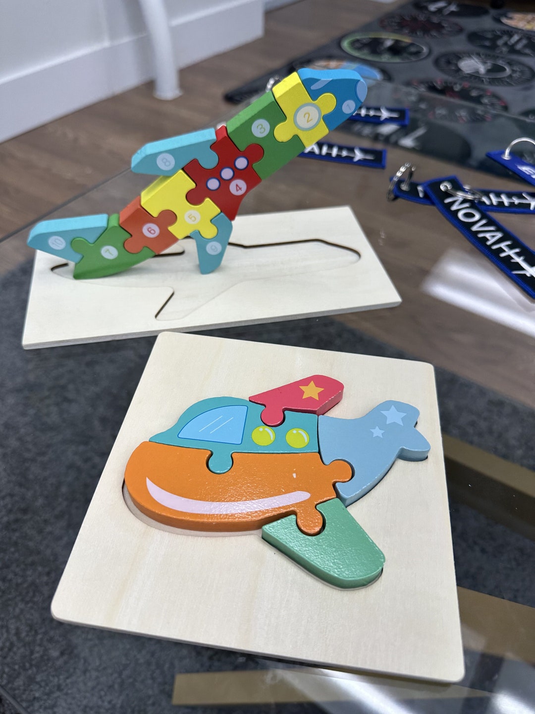 Wooden Airplane Puzzle - Etsy