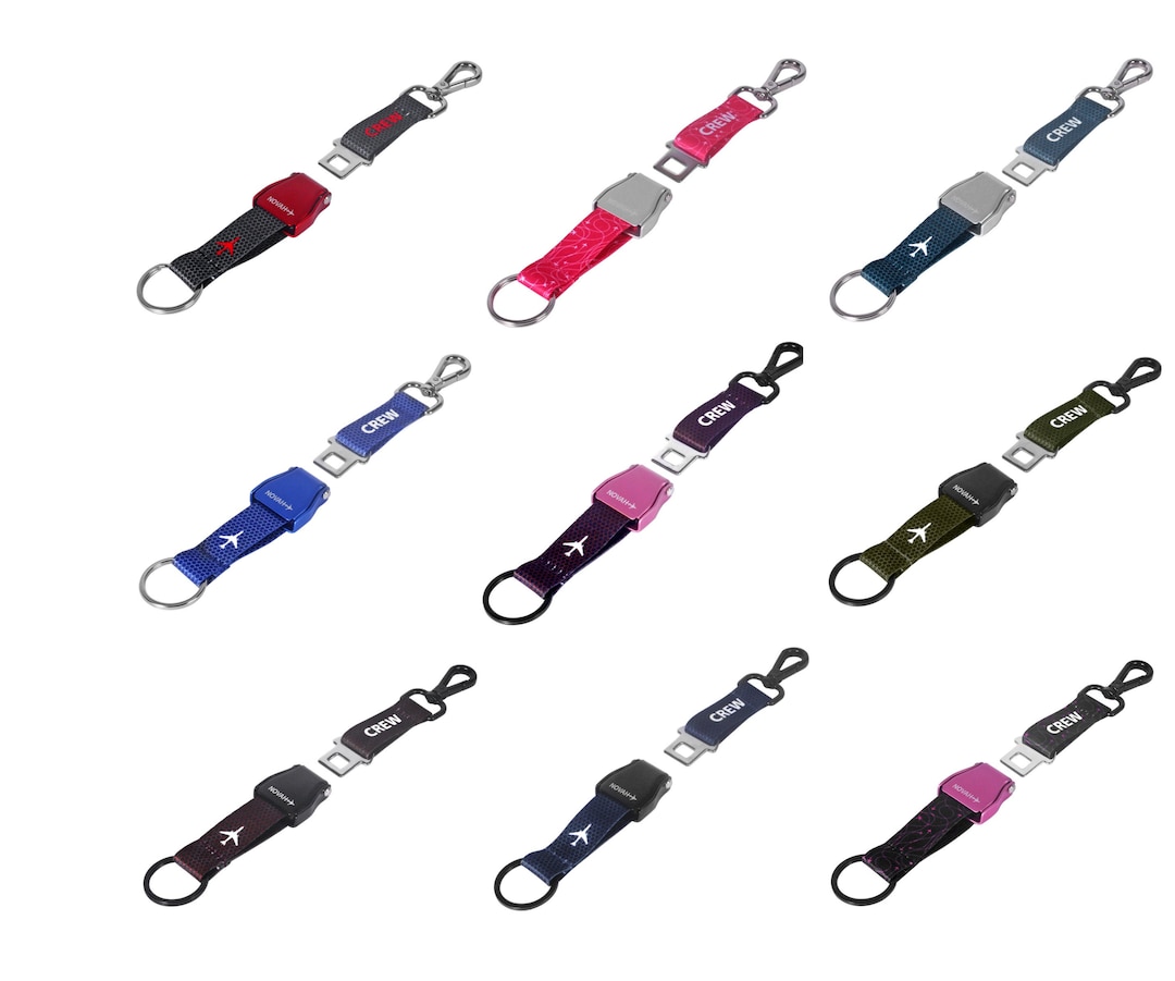 Crew Airplane Buckle Keychain for Aviation Lovers - Etsy
