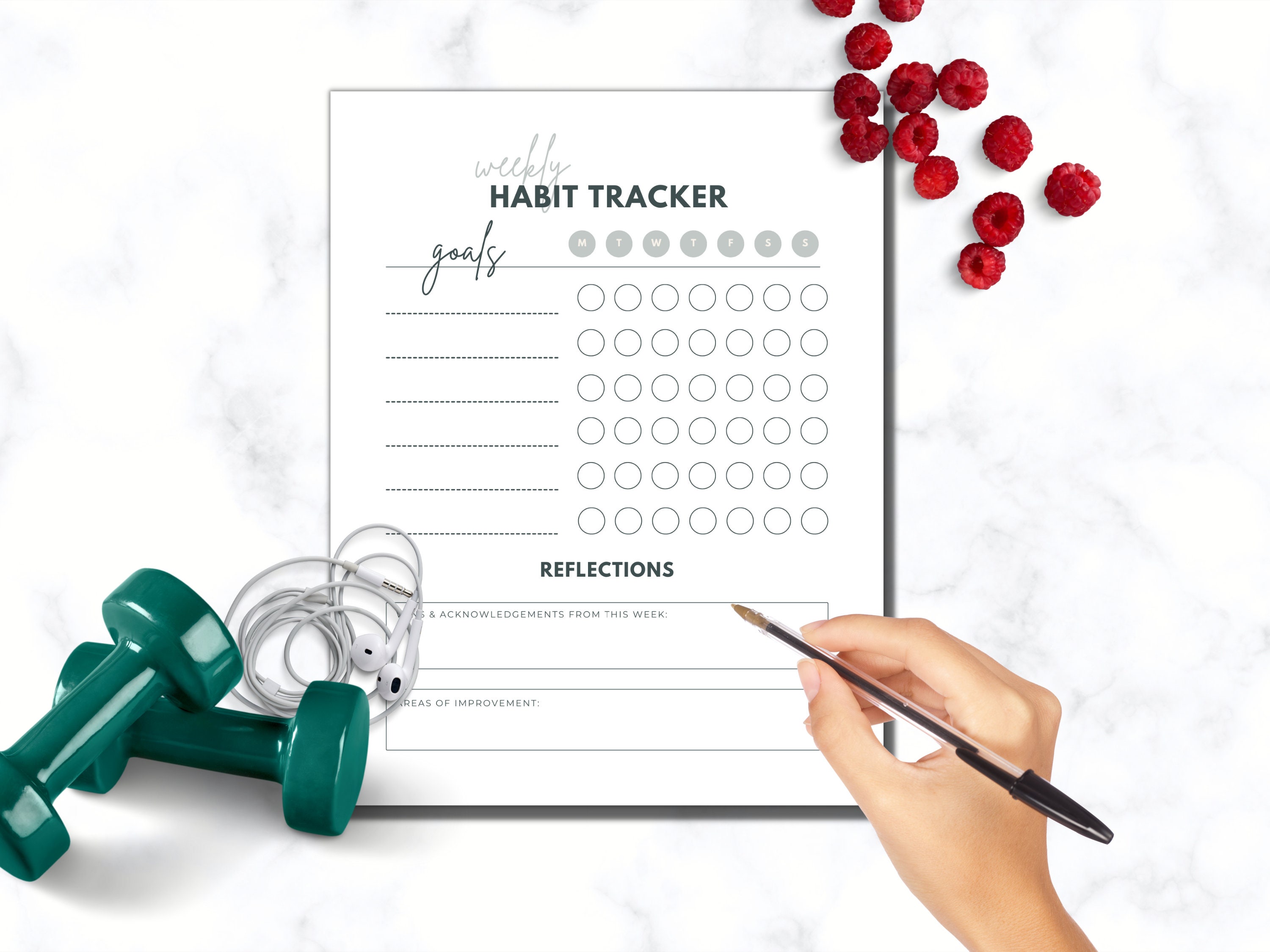 Habit Tracker, Goal Planner, Initiative Tracker, Weekly Habit Tracker ...