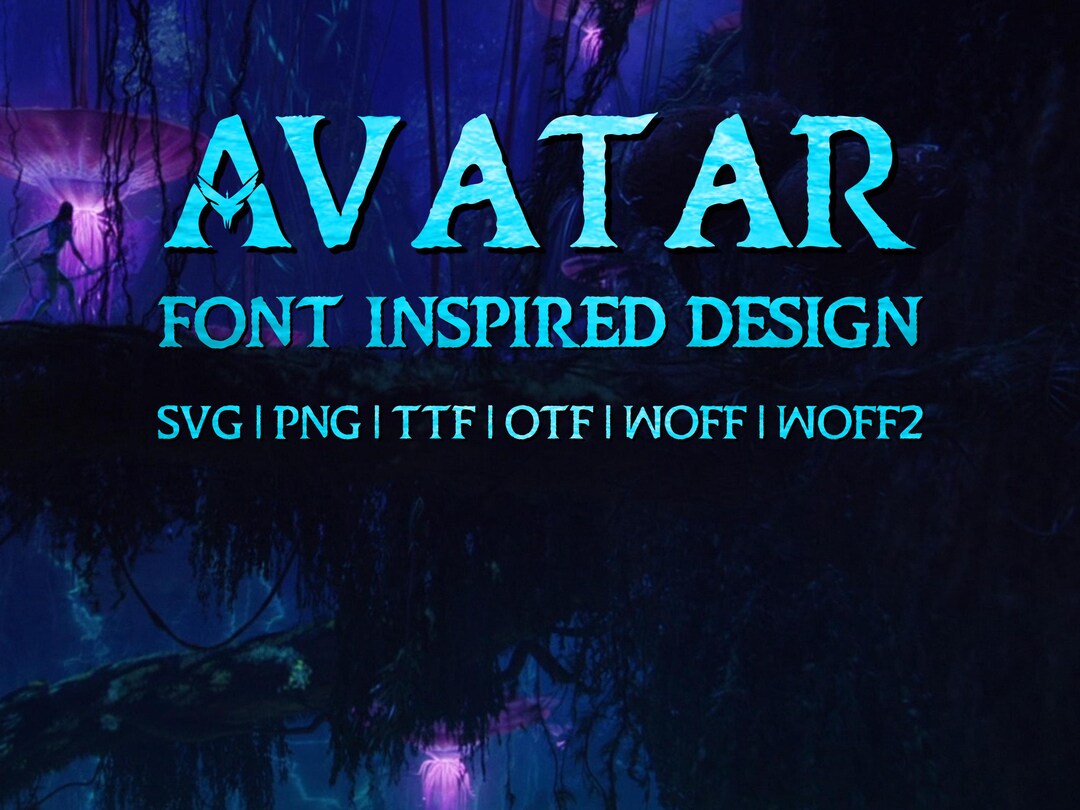 Avatar-inspired Tribal Font SVG and Font Files | Mystical Sci-fi ...