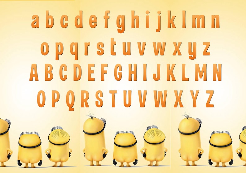 Despicable Me Font & SVG Inspired Design Movie-inspired Font | Cartoon ...