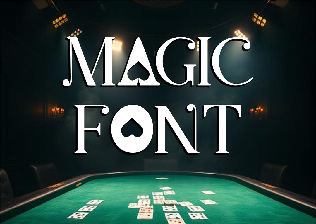 Magic Font | Card Typeface .TTF - Etsy