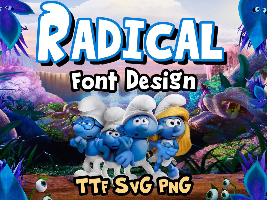 Kids Playful Radical Font & SVG Inspired Design Movie-inspired Font ...