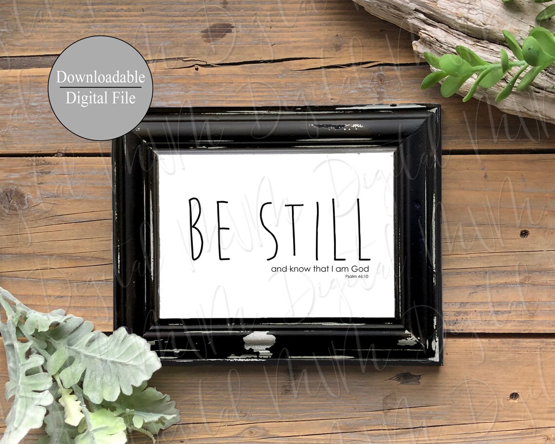 Be Still Wall Art, Digital Print, Be Still Print - Etsy Hong Kong