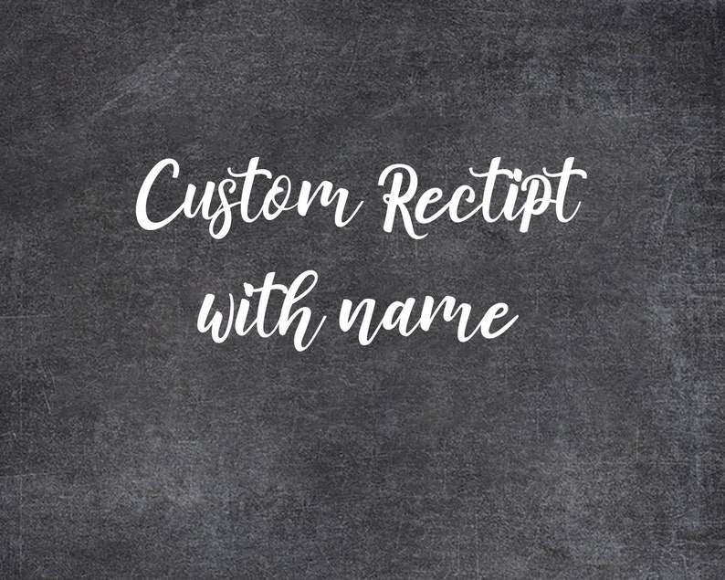 Custom Receipt Organizer Receipt Template - Etsy
