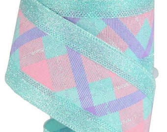 Wired Edge Ribbon Bunny Bottoms on Royal 2.5 X 10 | Etsy