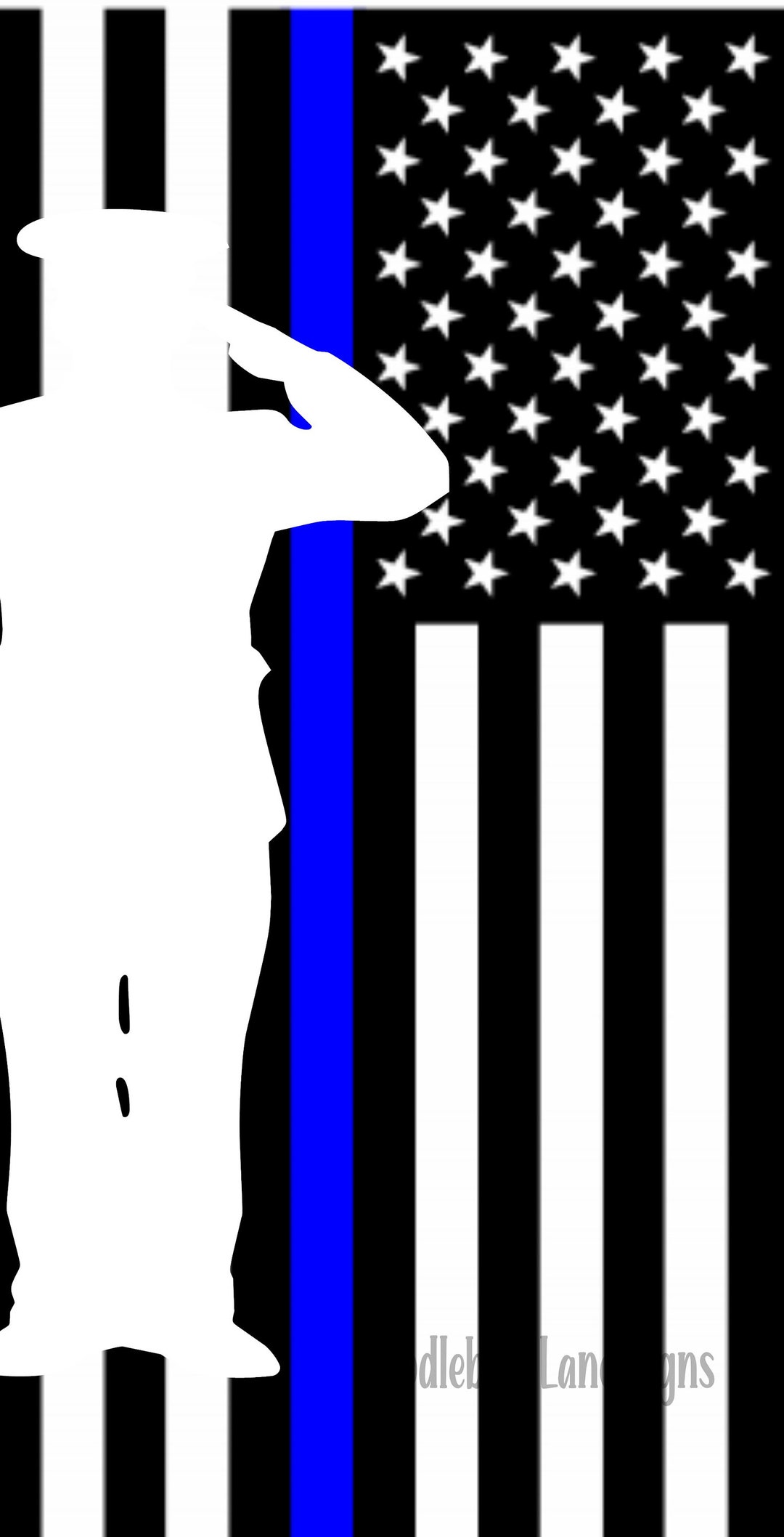 Thin Blue Line - Police Officer Sign - Back the Blue - Policeman Wreath ...