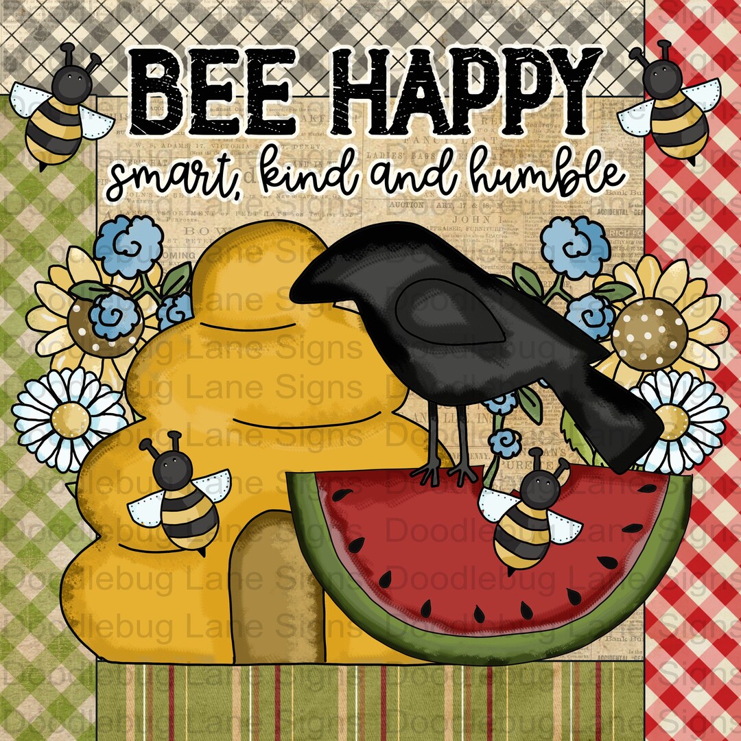 Primitive Wreath Sign-birds and Bees-spring Wreath Decor - Square ...