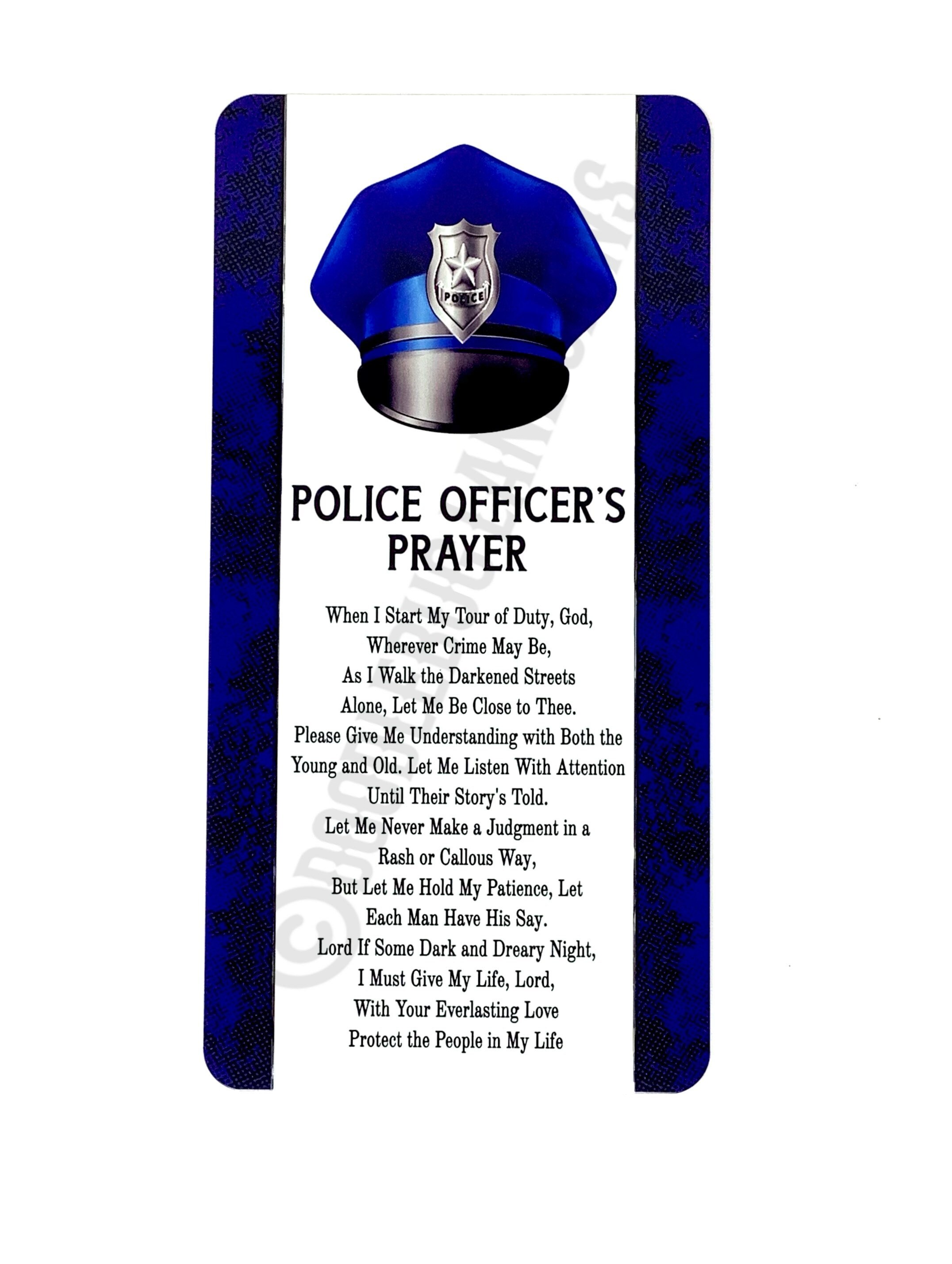Police Officers Prayer Law Enforcement Appreciation Sign | Etsy