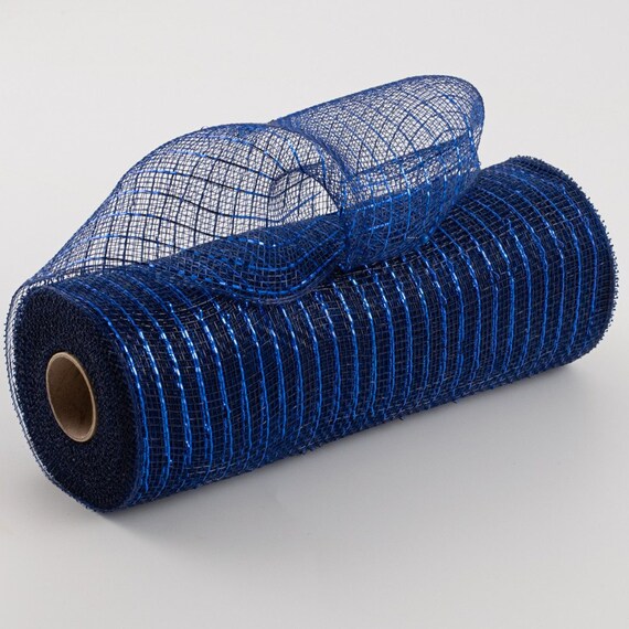 Poly Deco Mesh Metallic Navy Blue 10 X 10 Yards - Etsy